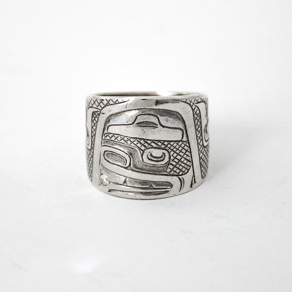 Haida Gold, Silver & Copper Hand-Carved Band Rings | Crystal Cabin ...