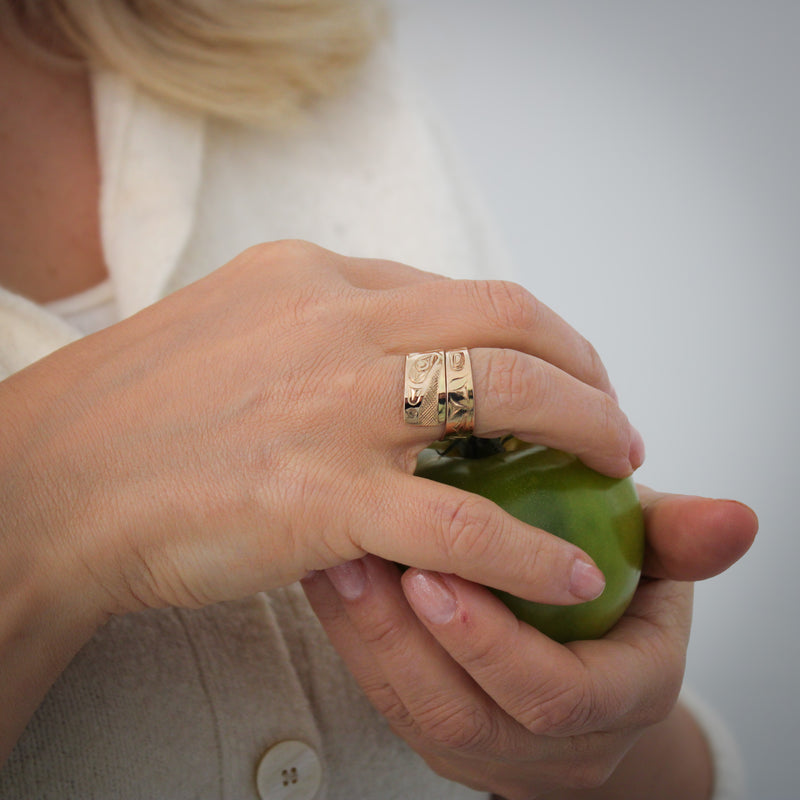Raven Ring | Gold Ring - Crystal Cabin Gallery