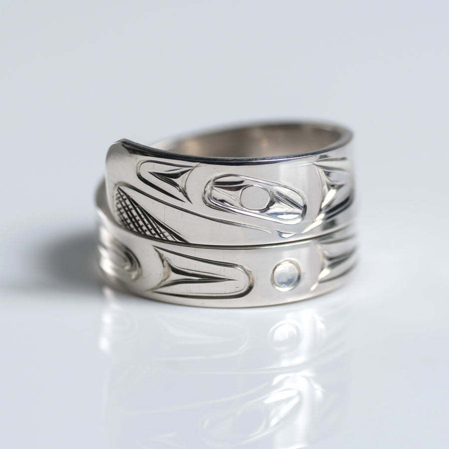 Haida Silver Rings | Crystal Cabin - Crystal Cabin Gallery